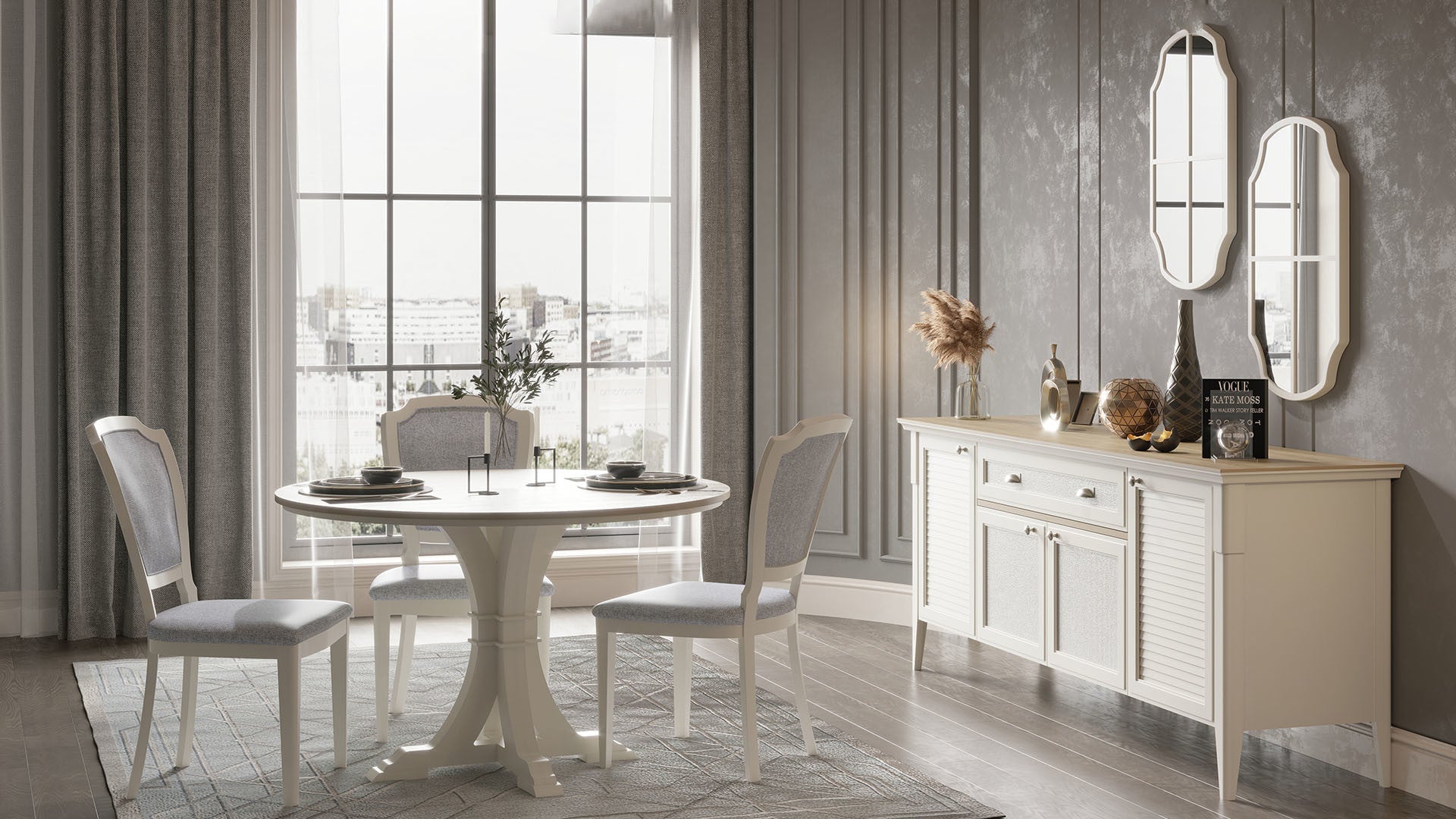 Toscana Fixed Round Dining Table – dogtas-usa